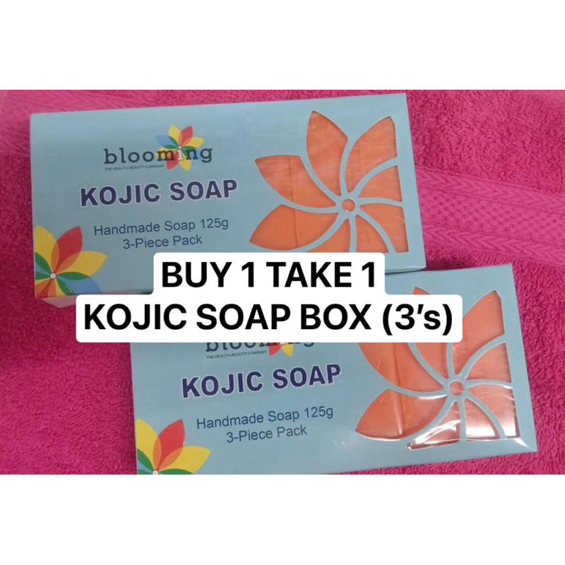 BUY 1 TAKE 1 Blooming Kojic Soap 125g - 3PCS Per Box | Shopee Philippines