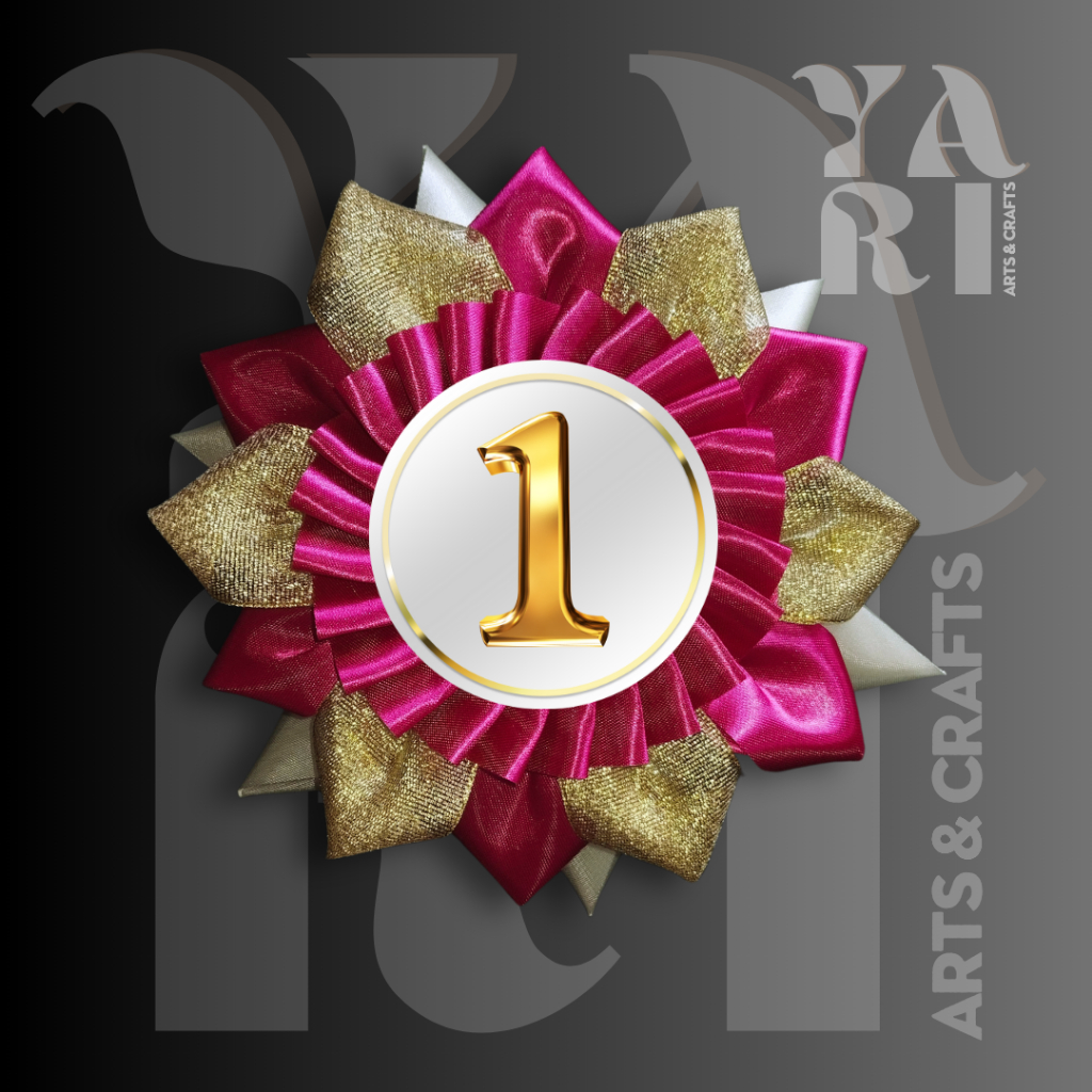 Pageant Number / Raffle Number (w/ Safety Pin/ wrist ribbon/ double ...