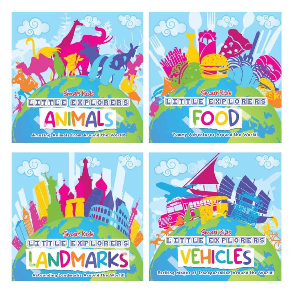 Smart Kids Little Explorers ANIMALS / FOOD / LANDMARKS / VEHICLES ...