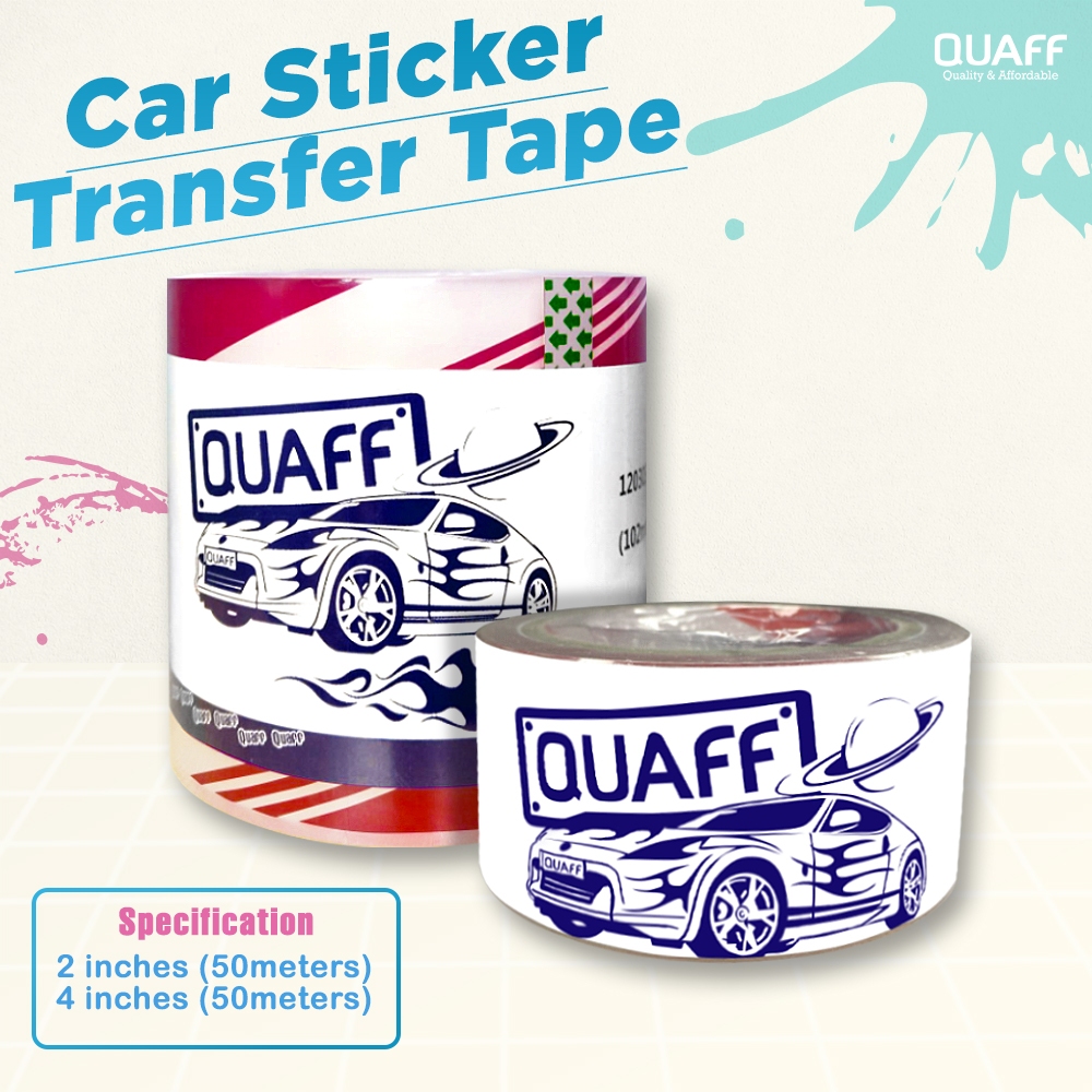 Quaff Transparent Transfer Tape for Cuttable Vinyl Stickers and Decals ...