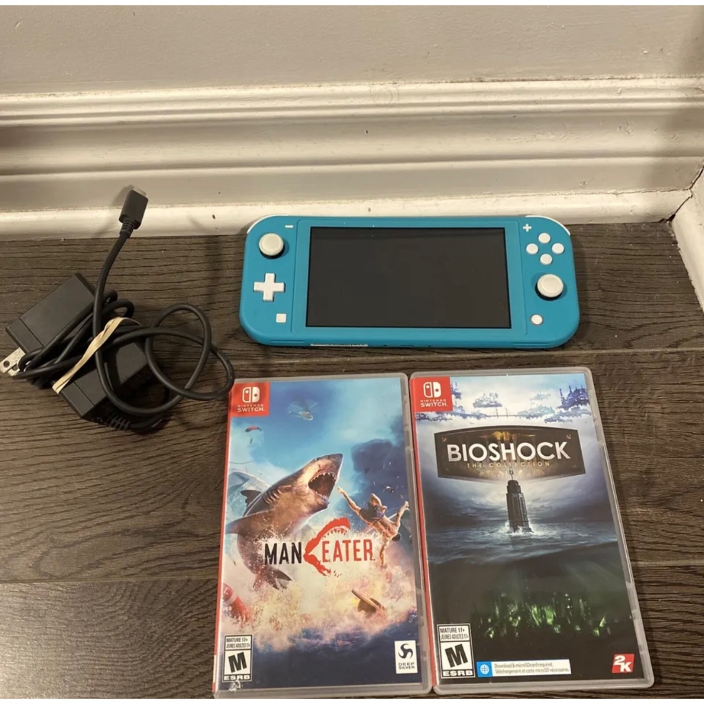 Nintendo Switch Lite Handheld Console Teal Turquoise version, with 2 free games | Shopee Philippines