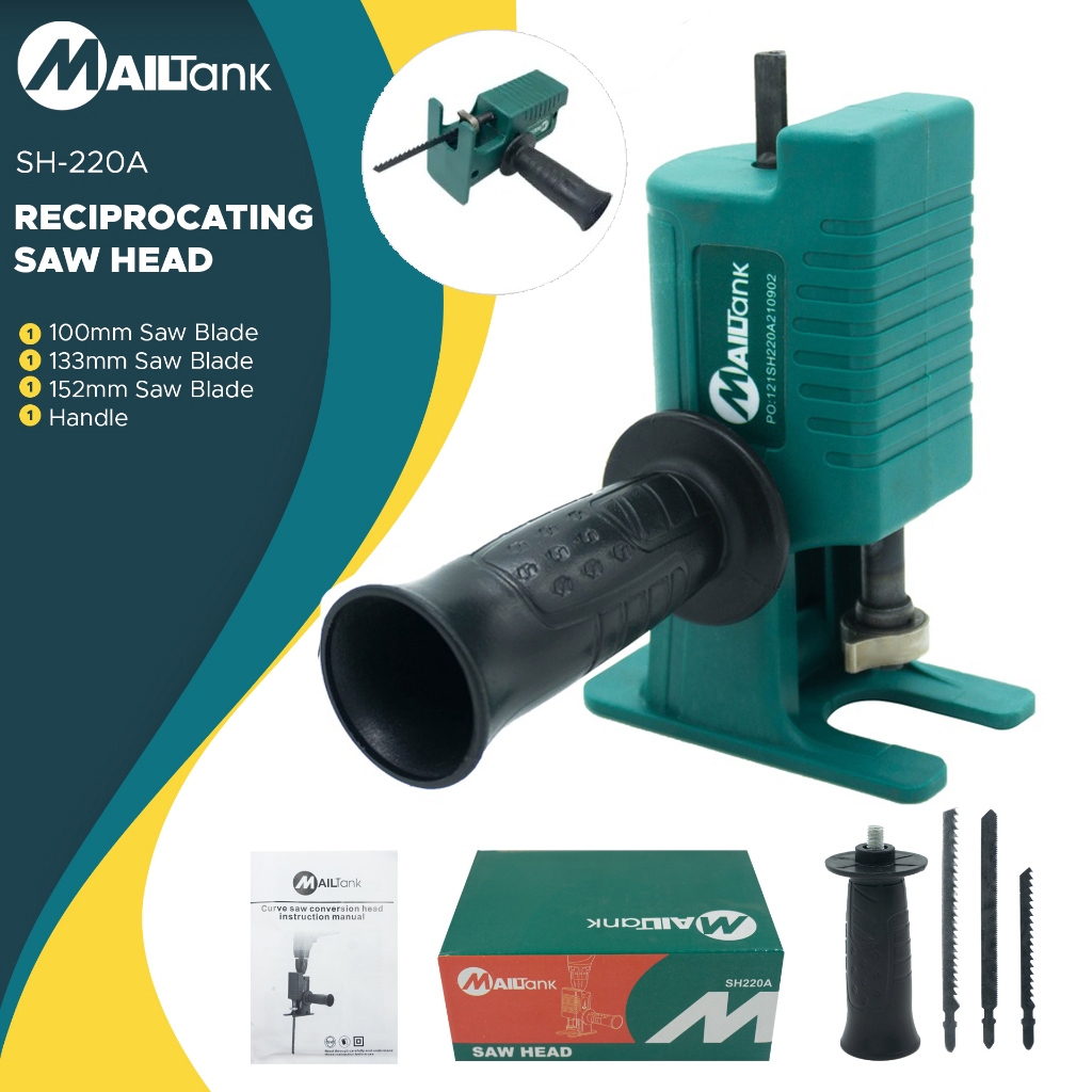 MAILTANK SH220A Portable Reciprocating Saw Adapter Saw Head Modified ...