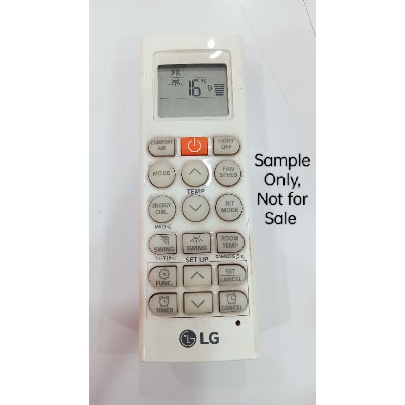 LG Remote (Replacement for LG Aircon Remote Control) | Shopee Philippines