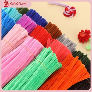 【100pcs】Fuzzy Wire Chenille Stem Handmade Diy Toys Making Art Material ...
