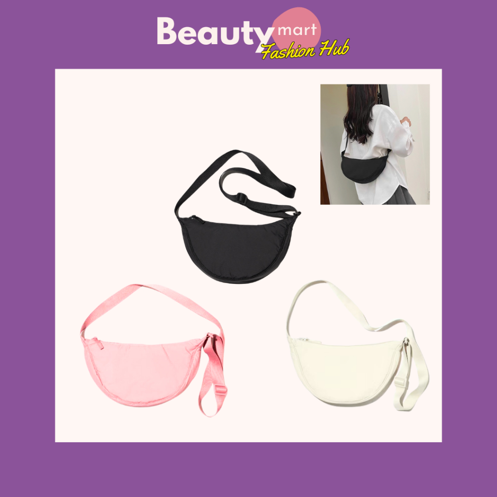 Dumpling Bag / Shoulder Crossbody Bag / Nylon Sling Bag Pouch / Classic ...