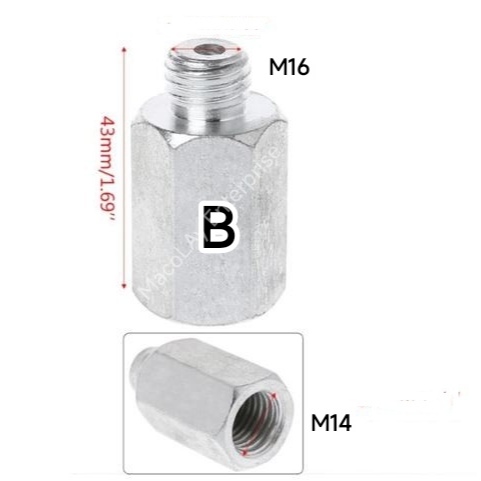 PO-013 M16 to M14 Polisher Adapter Extension | Shopee Philippines