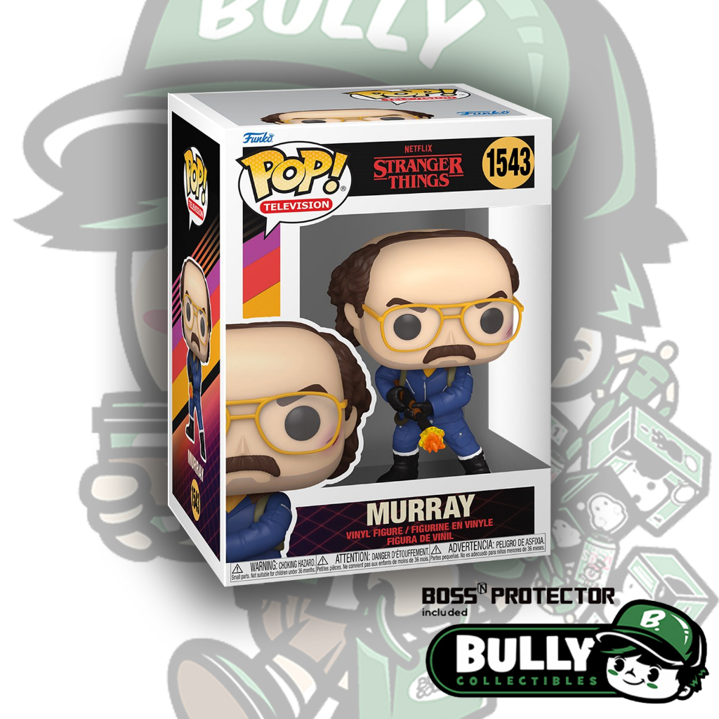 Funko POP! Television: Stranger Things Season 4 - Murray 1543 With Boss ...