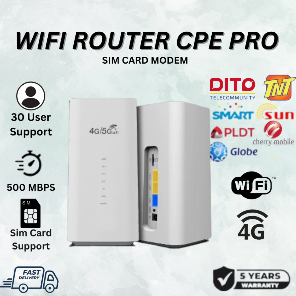 2024 NEW WiFi Router Modem 𝐂𝐏𝐄 𝐏𝐑𝐎 LTE Openline Cat12 Up To 500Mbps 2 ...