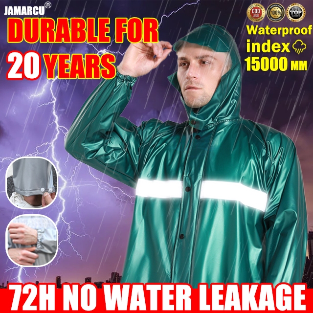 Raincoat Rubberized Titanium Popular Makapal Kapote Adult Freesize ...