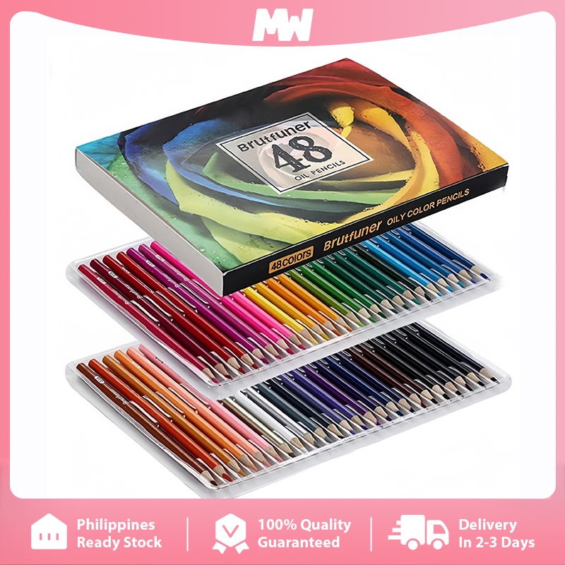 199】MW Brutfuner 48/72/80/120/180 Color Pencils Set Art Drawing Colored ...