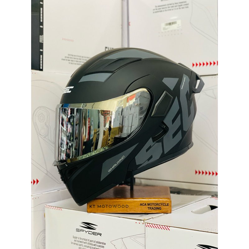 SEC WHIRLWIND SOLID- Modular Dual Visor Helmet | Shopee Philippines