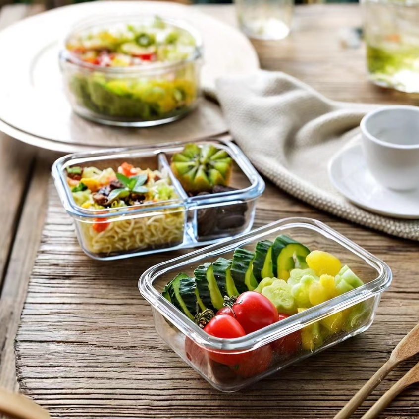 Glass special lunch box can be used the microwave bowl bento fresh ...