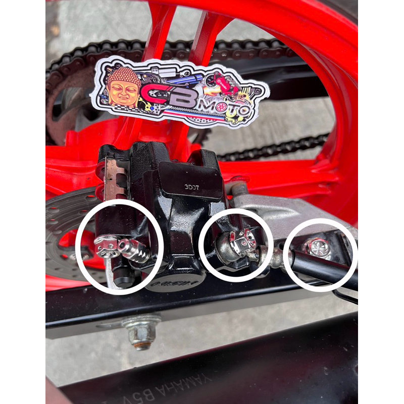 HENG REAR CALIPER BOLTS SET FOR SNIPER 150 / 155 CNC TITANIUM | Shopee ...