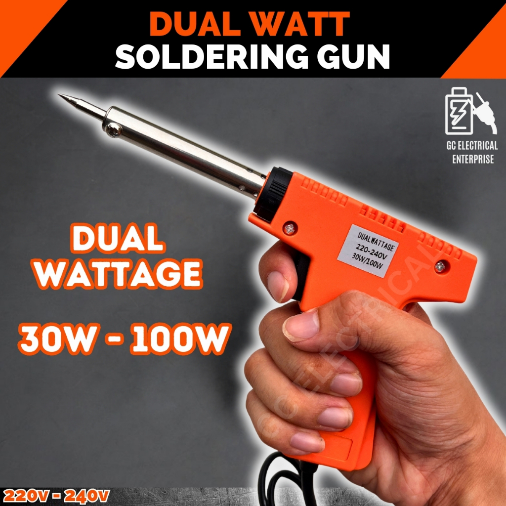 Dual Wattage Soldering Gun 30W - 100 Watts Electric Soldering Iron Gun | Shopee Philippines