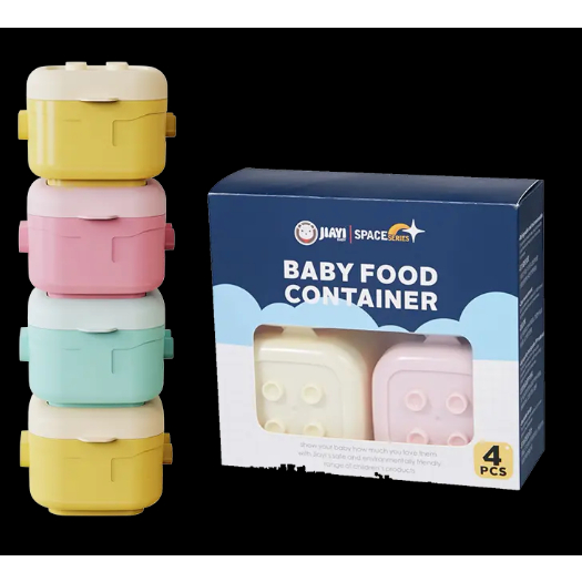 Baby Food Freezer Storage Container 4 pcs Organizer Blocks Cubes ...