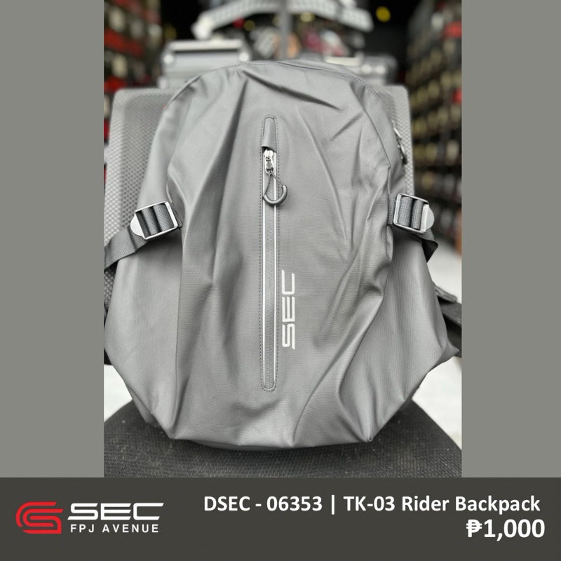 SEC TK-03 Rider Backpack | DSEC - 06353 (Black) | Shopee Philippines