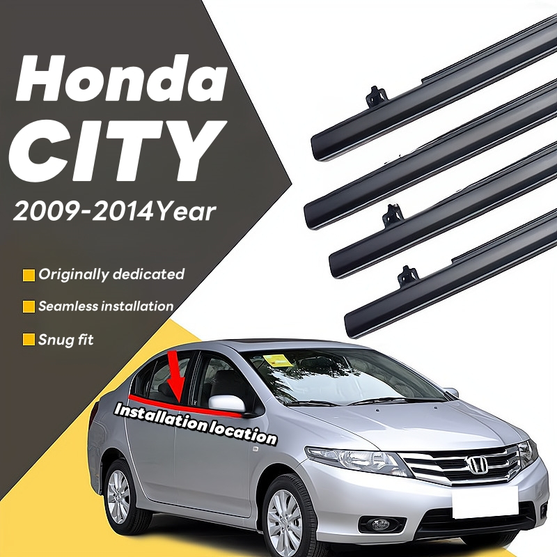 Honda City 2009-2014 Car Outside Window Moulding Weatherstrip Seal Belt ...