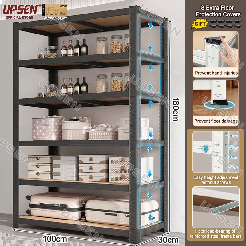 200*200 Full Metal Rack Steel Shelf Rack 6 Layer Stainless Rack Steel ...