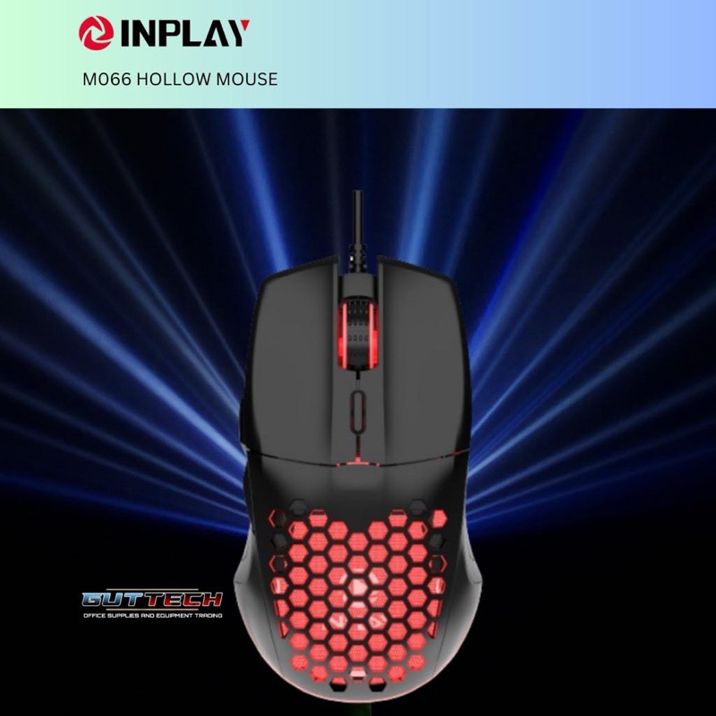 Inplay M066 RGB Gaming Mouse Lightweight Hollow Luminous Mouse | Shopee ...