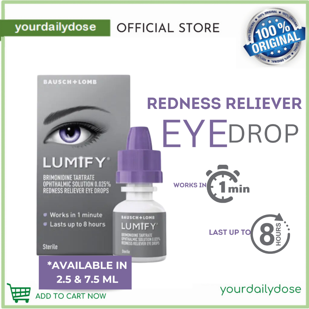 LUMIFY Redness Reliever Eye Drops 0.08oz (2.5mL) | Shopee Philippines