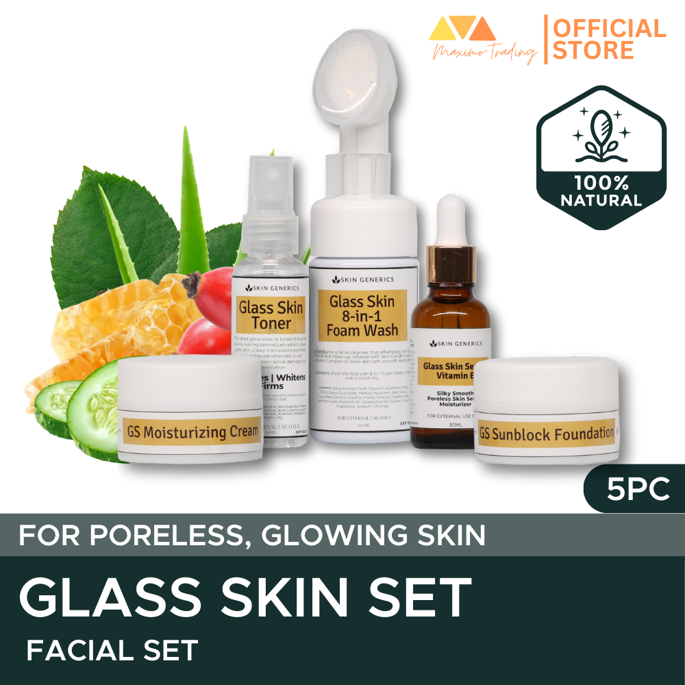 [ PREMIUM WHITENING + GLASS SKIN SET ] SkinGenerics 5PC Glass Skin Set ...