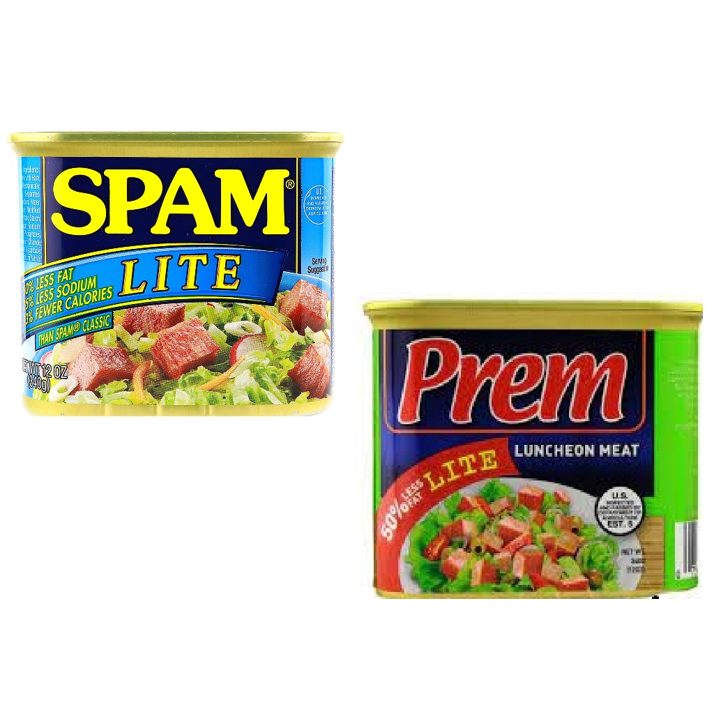 Prem Lite Luncheon Meat 340g / Spam Luncheon Meat Lite 340g | Shopee Philippines