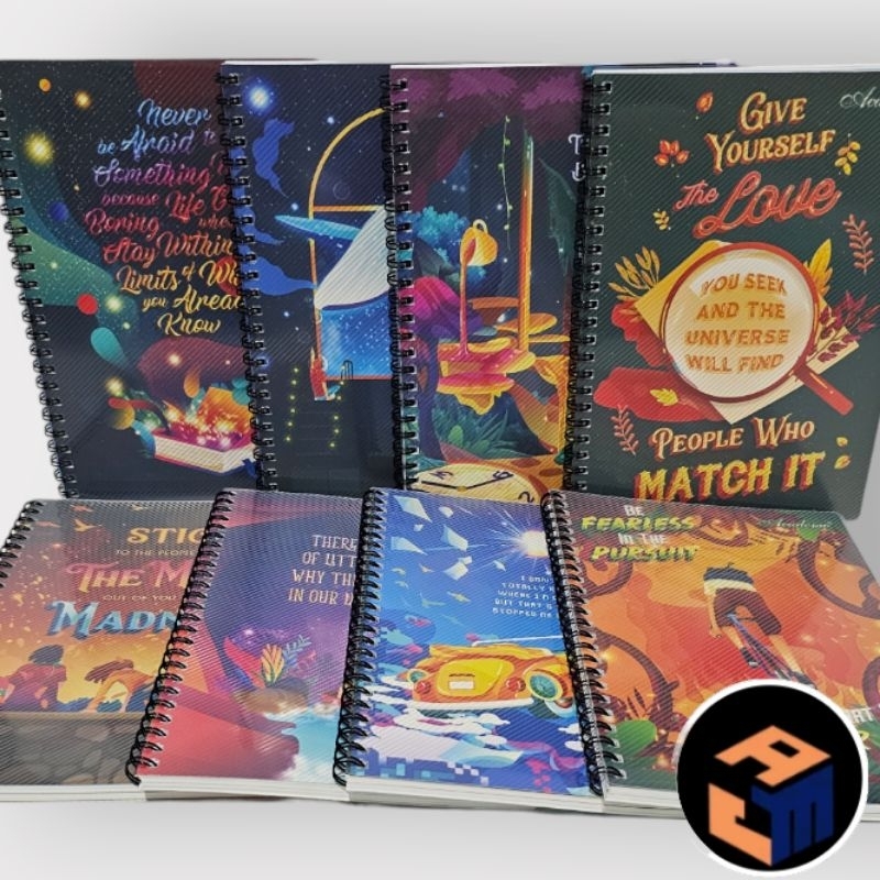 Paperlink Premium Double Loop Spiral Notebook with Hard Plastic Cover ...