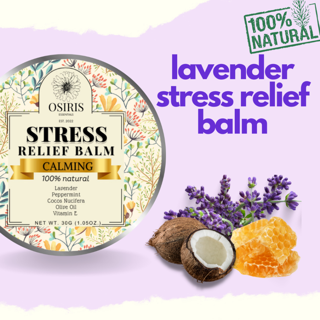 LAVENDER STRESS RELIEF BALM Massage rub healing balm Osiris Essentials ...
