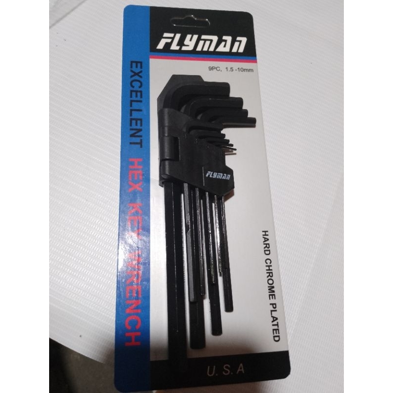FLYMAN Allen Wrench set hexagon type long Original flyman | Shopee ...