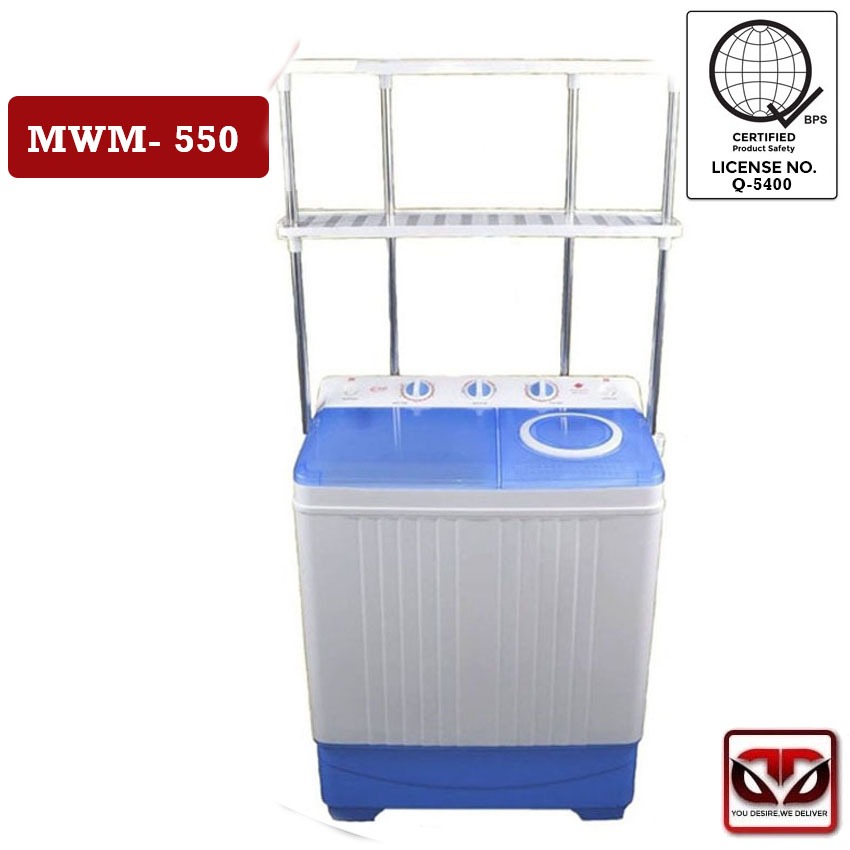 Micromatic MWM-550 PLUS 5.5kg Capacity Twin Tub Washing Machine with ...