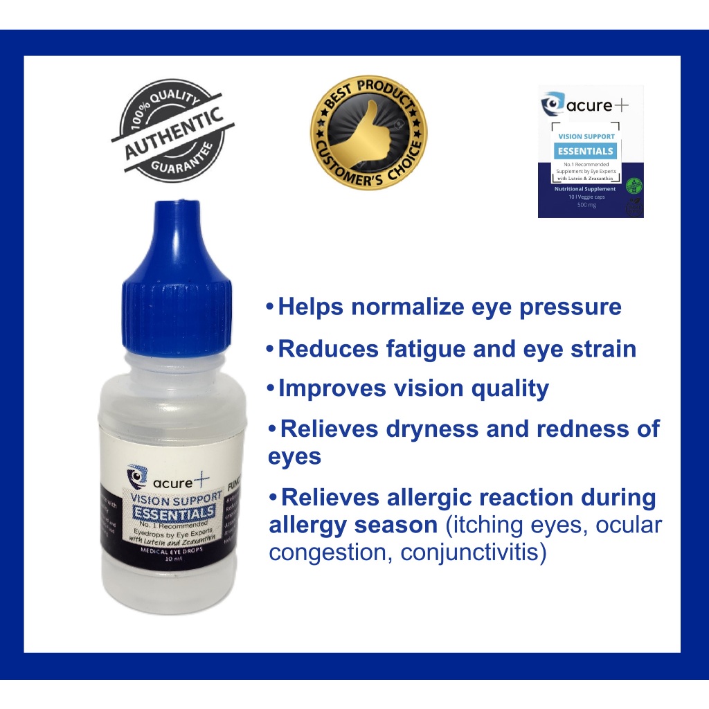 Original Acure+ Eye Drops for improving vision quality, sore, redness ...