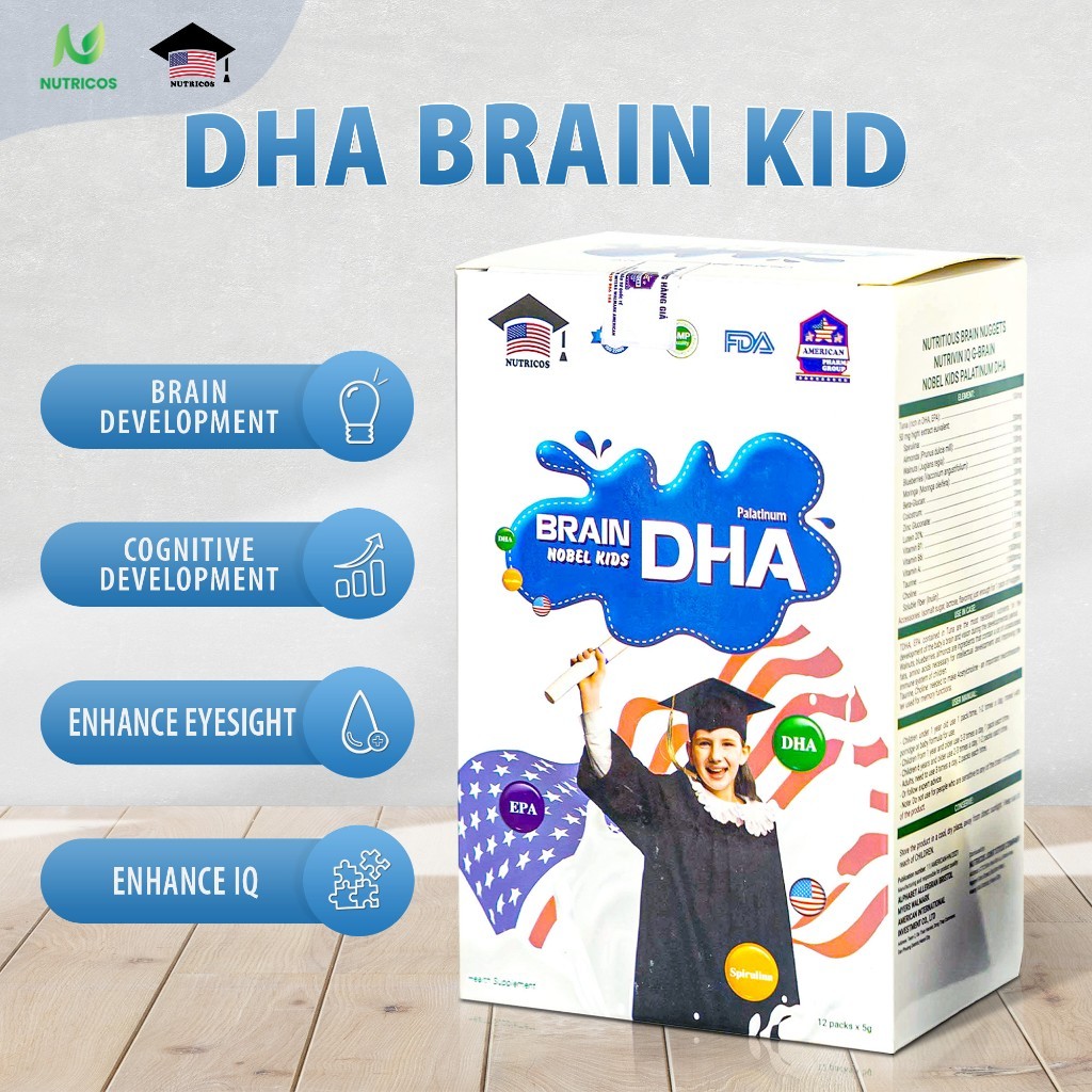 DHA BRAIN KID - VITAMINS BRAIN NUTRITION FOR SMART CHILDREN - DHA Brain ...