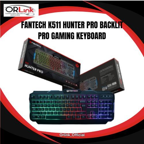 FANTECH K511 Hunter Pro Backlit Pro Gaming Keyboard (2865) | Shopee ...