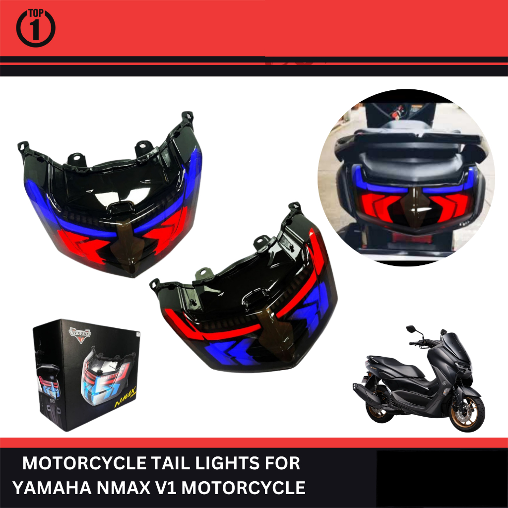 Top1 Racing Motorcycle LED Running Tail Lights For YAMAHA NMAX V1 ...