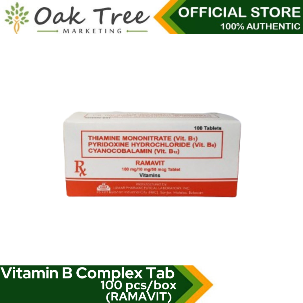 Vitamin B Complex 100 Tablets (RAMA-VIT) | Shopee Philippines