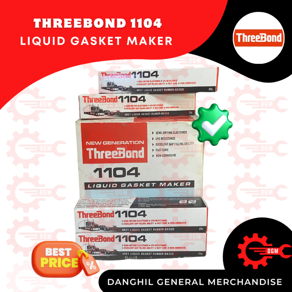 Original ThreeBond 1104 Liquid Gasket Maker | Shopee Philippines