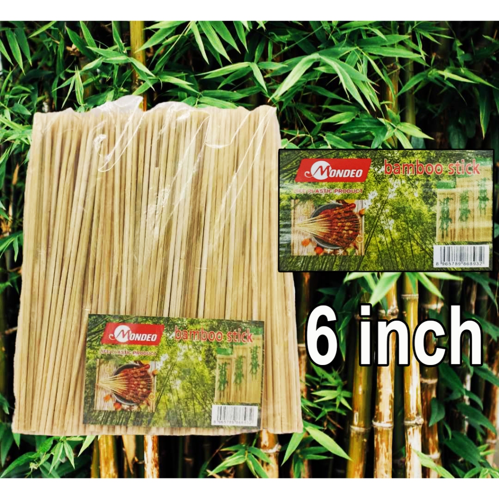 Top-Quality Bamboo BBQ Skewers stick round disposable stick | Shopee ...