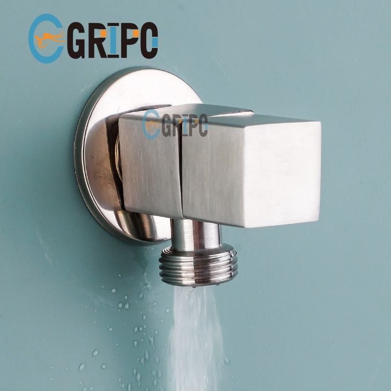 GRIPO High End quality 304 Stainless Square modern One way angle valve ...
