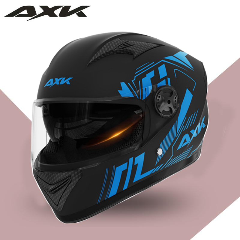 AXK 557 Double Miorr Motorcycle Full Face Helmet with ICC | Shopee ...