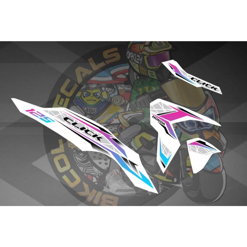 honda click v3 decals 32 bikcol decals | Shopee Philippines