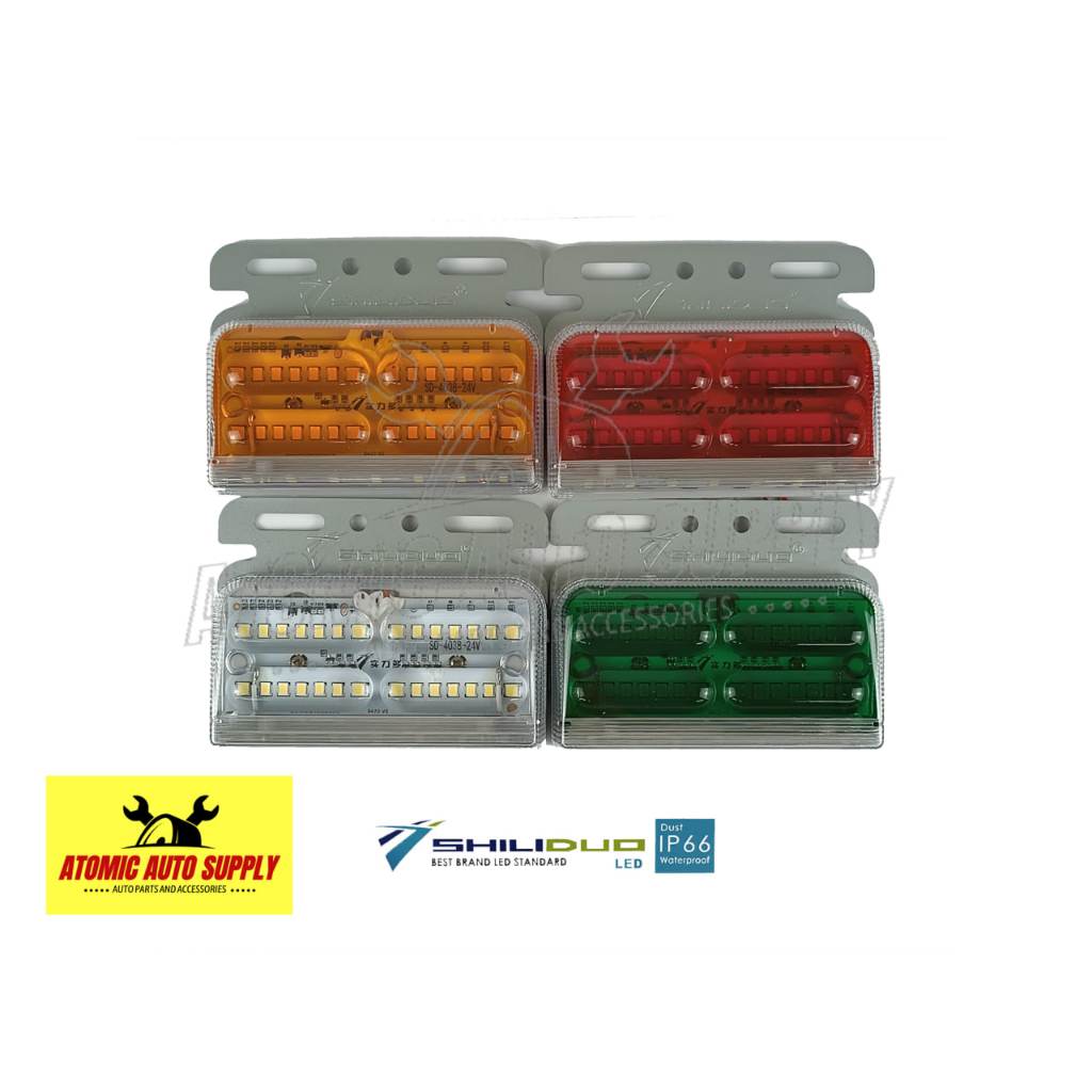 SHILIDUO LED CLEARANCE LIGHT WITH DOWNLIGHT 24V (SD4038) - AMBER/GREEN ...