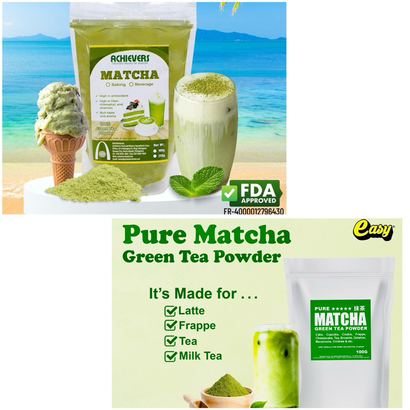 Matcha Powder 100g (Easy Brand & Achiever's) | Shopee Philippines