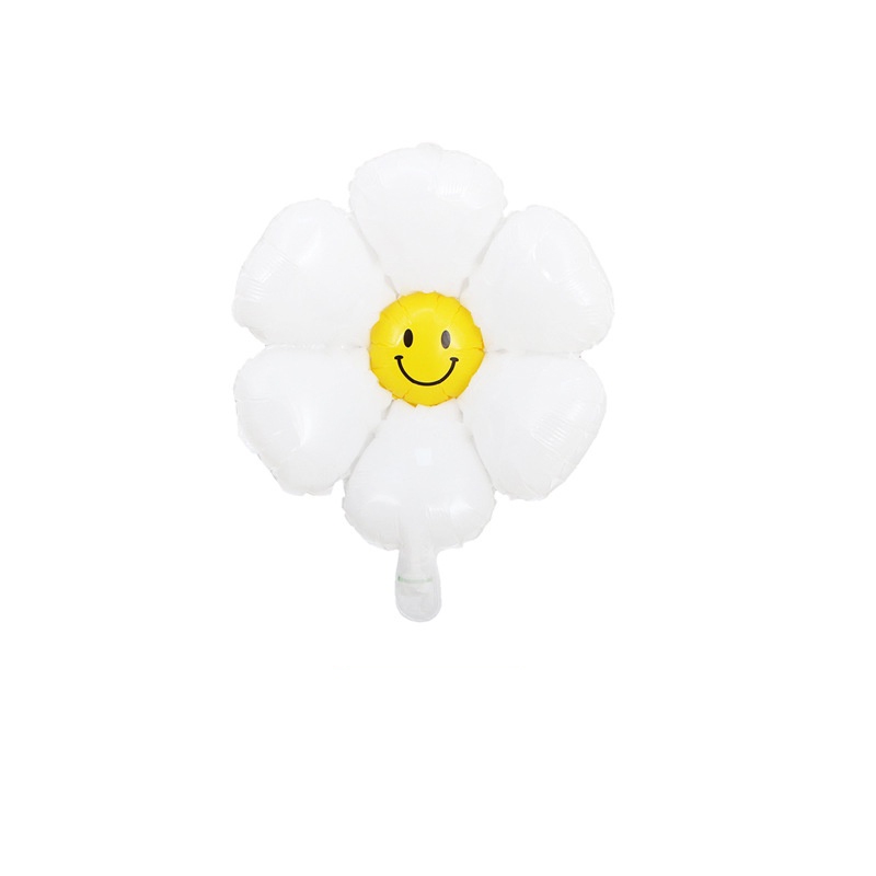Yellow And White Daisy Balloons Flower Balloon Sunflower Balloons ...