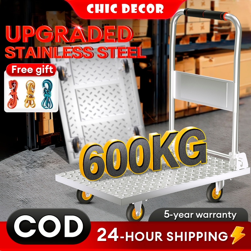 Trolley Hand Truck household Platform Push Cart Capacity 200Kg-600Kg ...