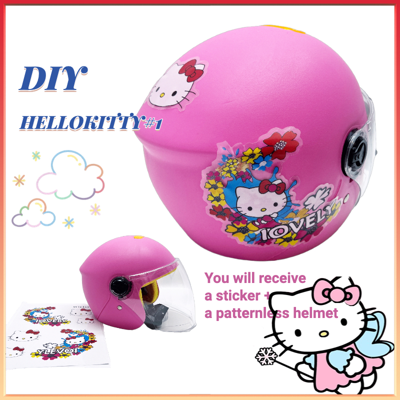 Child Motorcycle For Kids pink Helmet half face helmets with 3-15Y ...