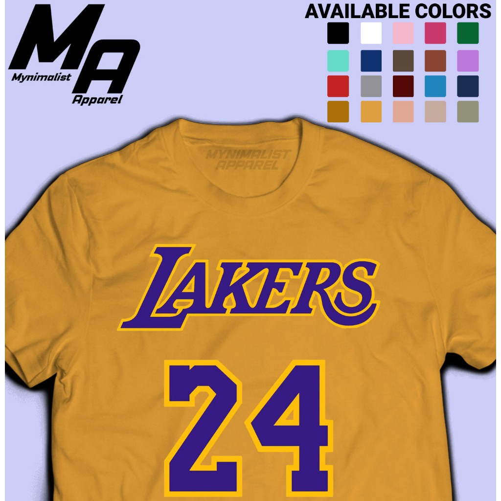 Lakers 24 Aesthetic Minimalist Tshirt Statement for ADULT & KIDS ...