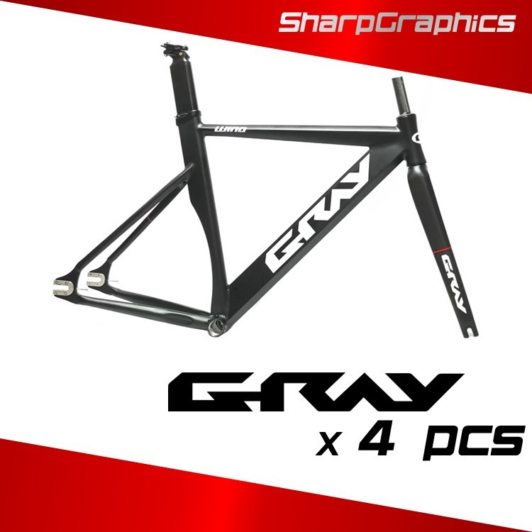 STICKER DECAL ONLY GRAY BIKE FRAME BRAND | Shopee Philippines