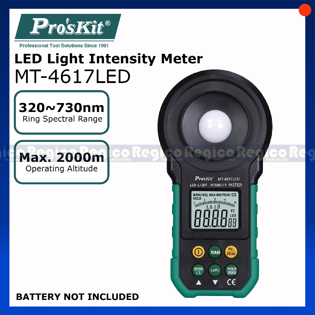 Proskit LED Light Intensity Lux Meter Photometer UV Meter UV Radiometer ...