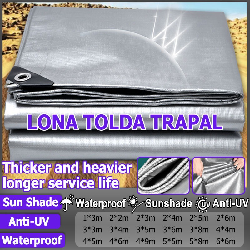 Rain Proof Tarpaulin 6*9ft 9*12ft Lona Tolda Waterproof Outdoor Sun ...