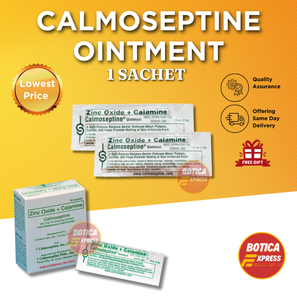 zinc oxide + calamine CALMOSEPTINE OINTMENT 3.5g (1 piece) | Shopee ...